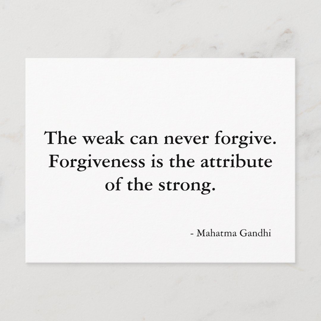 Forgiveness quote - postcard | Zazzle