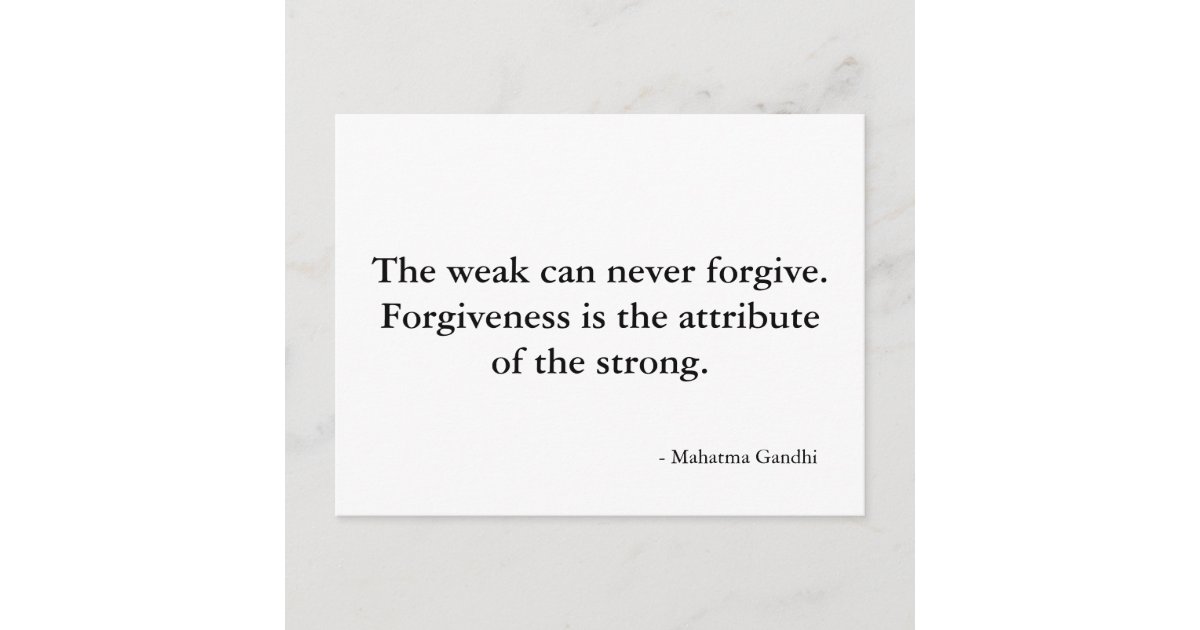 Forgiveness quote - postcard | Zazzle