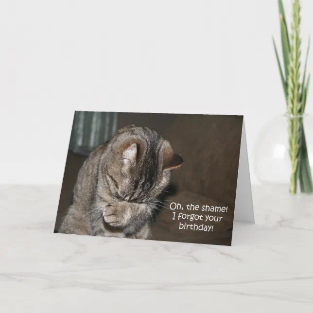 Forgotten Birthday Card | Zazzle