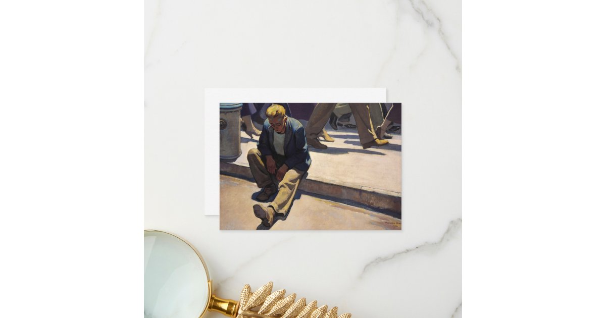Forgotten Man by Maynard Dixon Thank You Card | Zazzle