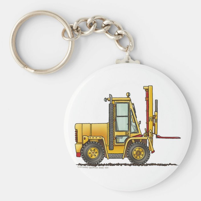 Forklift Truck Construction Key Chains | Zazzle.com