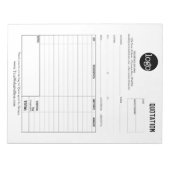 Form Business Quotation, Invoice or Sales Receipt Notepad | Zazzle