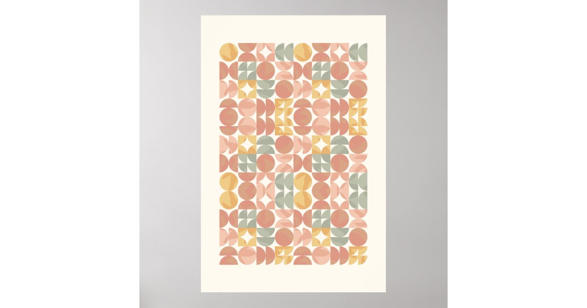 Form & Function – Bauhaus Geometric Minimalist Art Poster | Zazzle