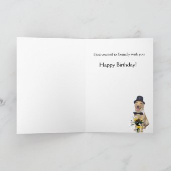 Formal Birthday Wishes Card | Zazzle