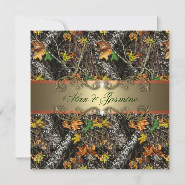 Formal Camo Wedding Invitations | Zazzle