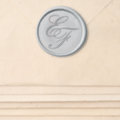 Formal Classy Monogram Calligraphy Wedding Wax Seal Sticker | Zazzle