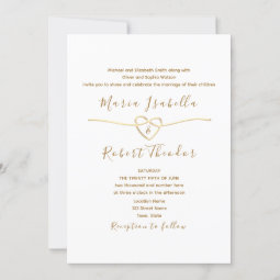 Formal Elegant Simple Script Wedding Invitation | Zazzle