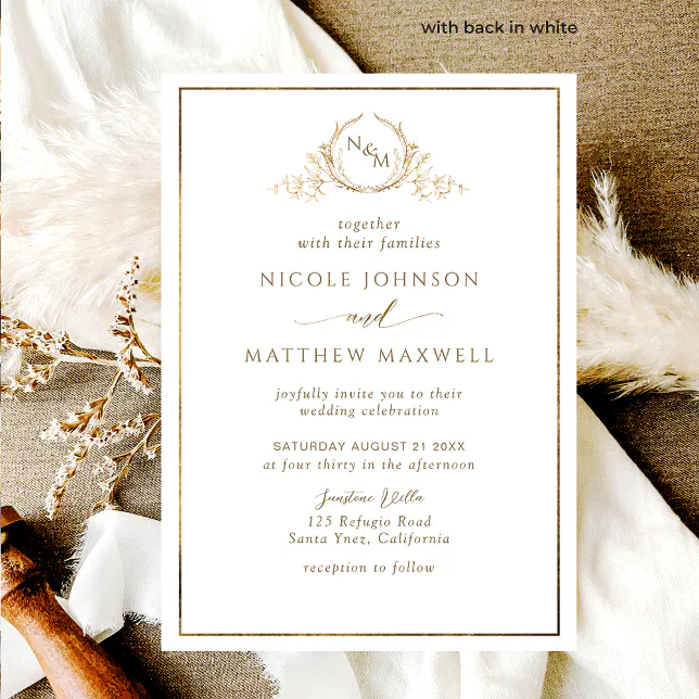 Formal elegant wedding invitations 60 photos - Astyledwedding.com