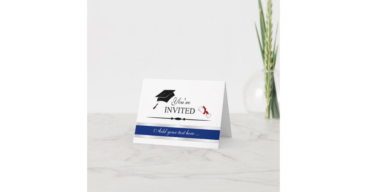 Formal Graduation Invitations - Customize | Zazzle