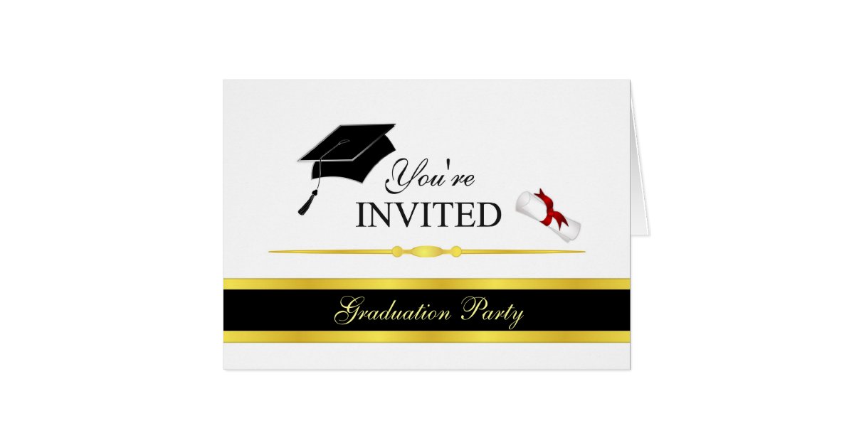Formal High School Graduation Invitations