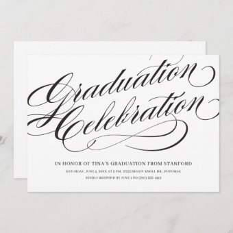 Formal Graduation Party Invitation | Zazzle