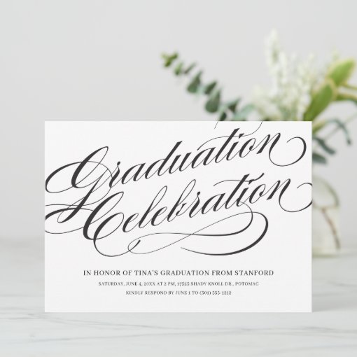 Formal Graduation Party Invitation | Zazzle