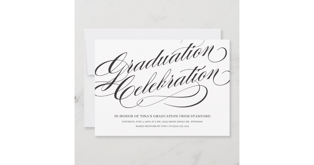 Formal Graduation Party Invitation | Zazzle