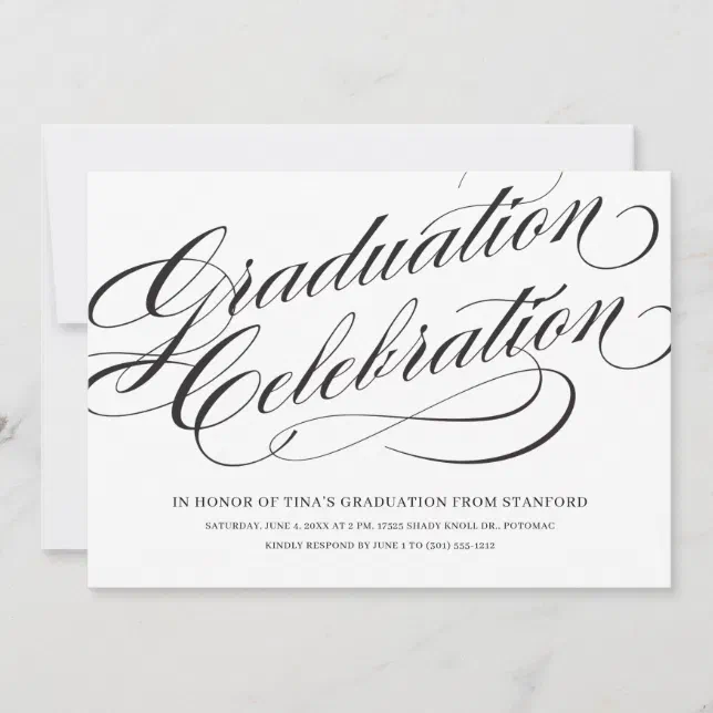 Formal Graduation Party Invitation | Zazzle
