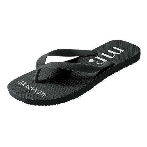 Formal Grooms Wedding Personalized Flip Flops | Zazzle