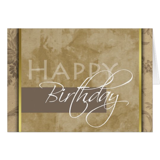 Formal Happy Birthday Greeting Card | Zazzle.com