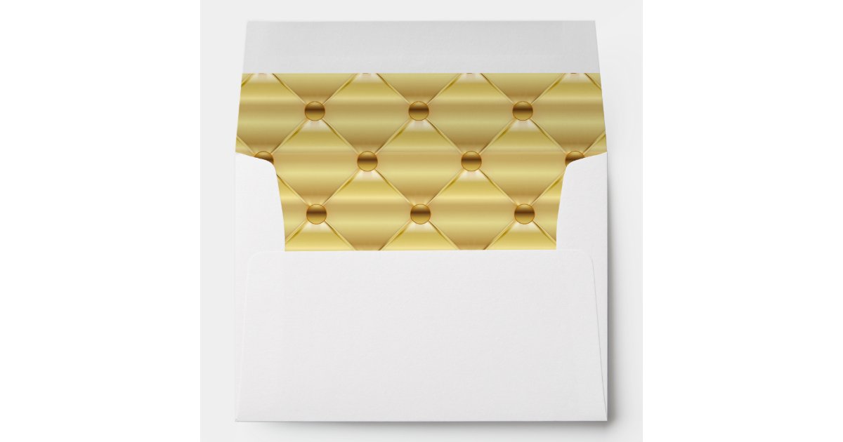 Formal Luxe Gold Metallic Shiny Elegant Envelope | Zazzle.com
