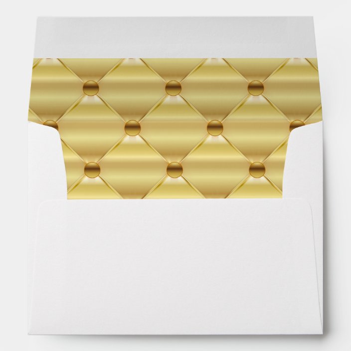 Formal Luxe Gold Metallic Shiny Elegant Envelope | Zazzle.com
