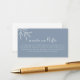 Formal Minimal Dusty Blue Wedding Wishing Well Enclosure Card | Zazzle