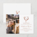 Formal Rustic Floral Crest Monogram Save The Date | Zazzle