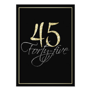 45th Birthday Invitations | Zazzle