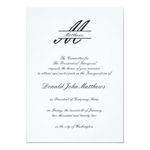 Inauguration Invitations | Zazzle