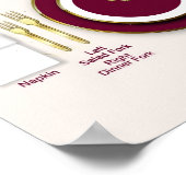 FORMAL TABLE SETTING POSTER - (HOW TO SET TABLE) | Zazzle
