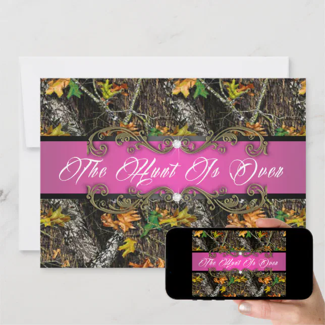 Formal - The Hunt is Over - Wedding Invitations | Zazzle