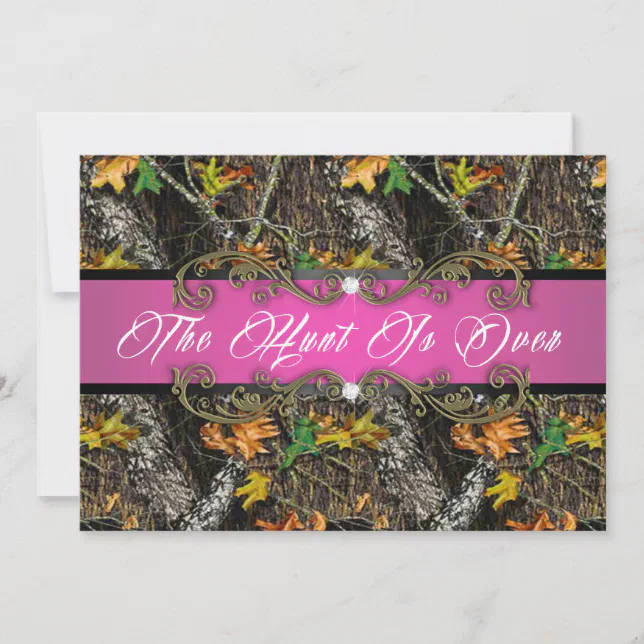 Formal - The Hunt is Over - Wedding Invitations | Zazzle