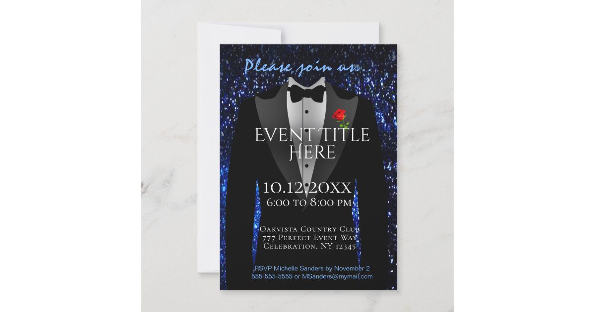 Formal | Tuxedo Invitation | Zazzle