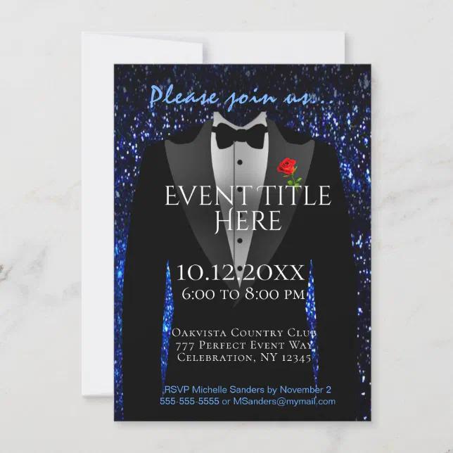 Formal | Tuxedo Invitation | Zazzle