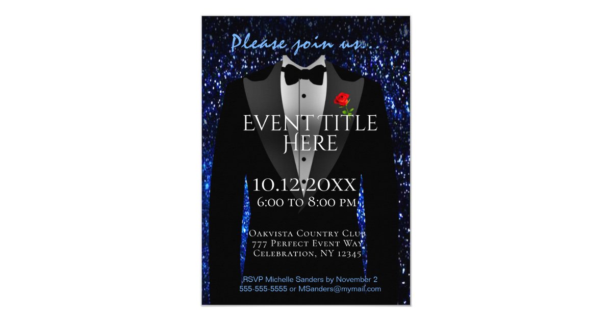 Formal | Tuxedo Invitation | Zazzle.com