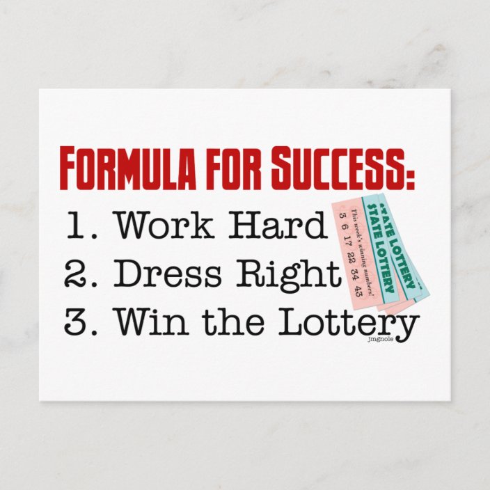 FORMULA FOR SUCCESS POSTCARD | Zazzle.com