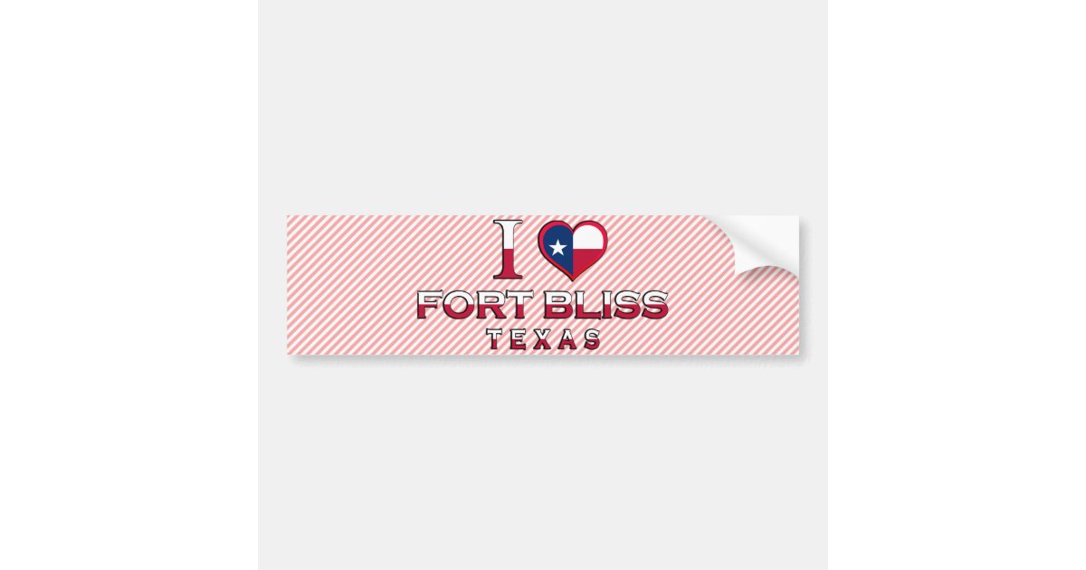 Fort Bliss, Texas Bumper Sticker | Zazzle