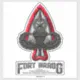 Fort Bragg 14" High Custom-Cut Vinyl Sticker | Zazzle