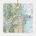 Fort George Inlet Florida Chart Ceramic Ornament | Zazzle
