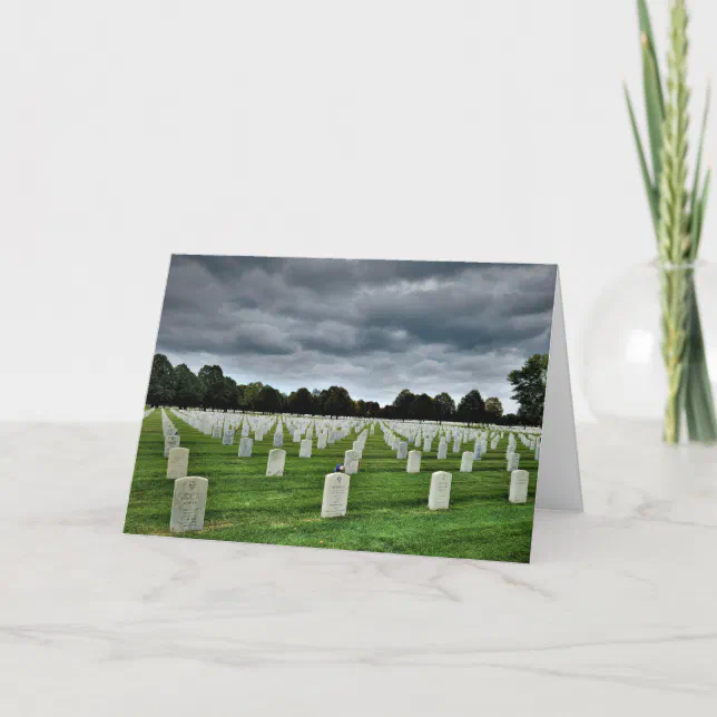 "Fort Snelling National Cemetery" Sympathy Card | Zazzle