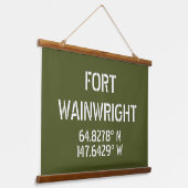 Fort Wainwright Latitude Longitude Hanging Tapestry | Zazzle