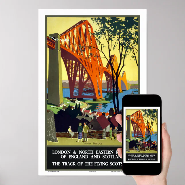 Forth Bridge, Scotland- Flying Scotsman Poster | Zazzle