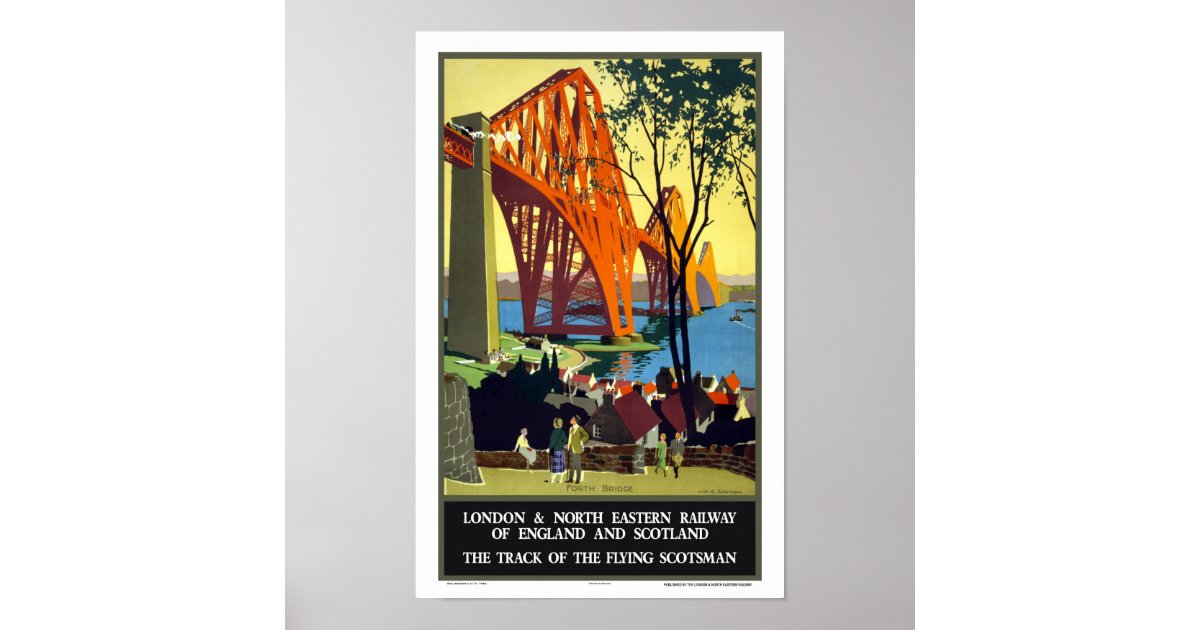 Forth Bridge- Scotland Poster | Zazzle
