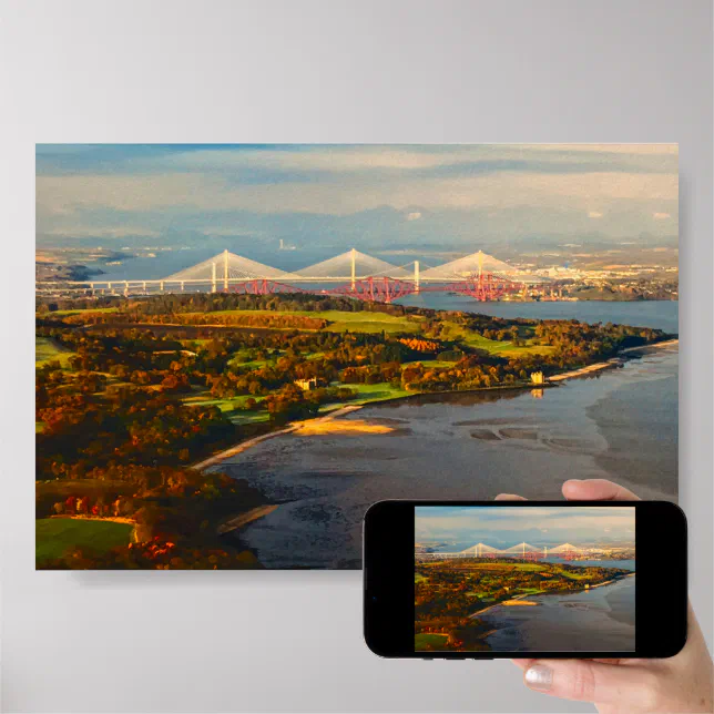 Forth Bridges, Scotland Poster | Zazzle