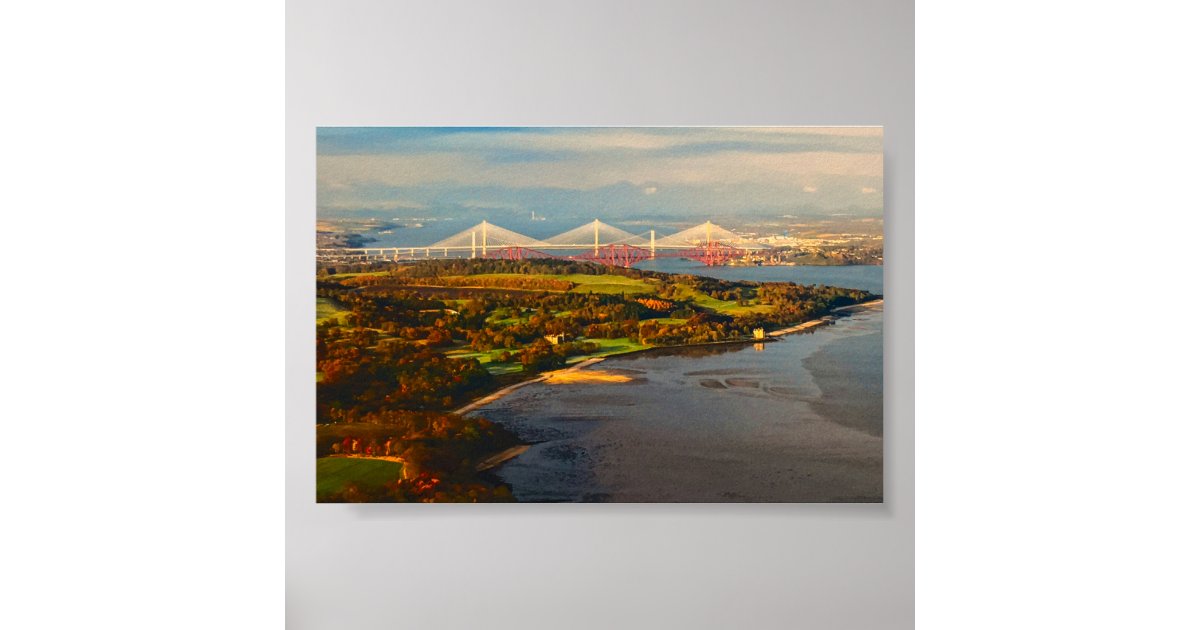 Forth Bridges, Scotland Poster | Zazzle
