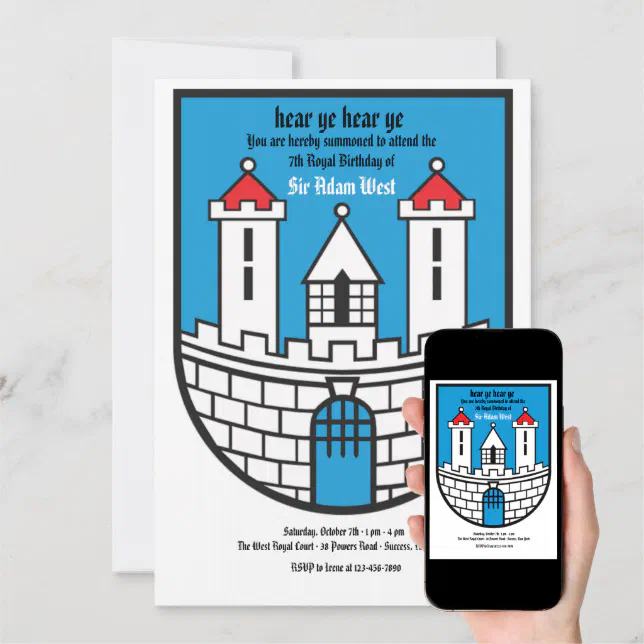 Fortress Birthday Party Invitation | Zazzle