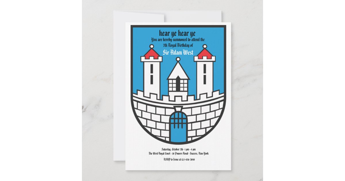 Fortress Birthday Party Invitation | Zazzle