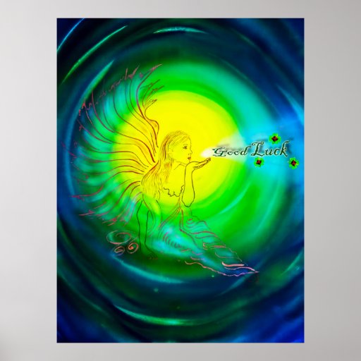 Fortune Angel good luck, Poster | Zazzle