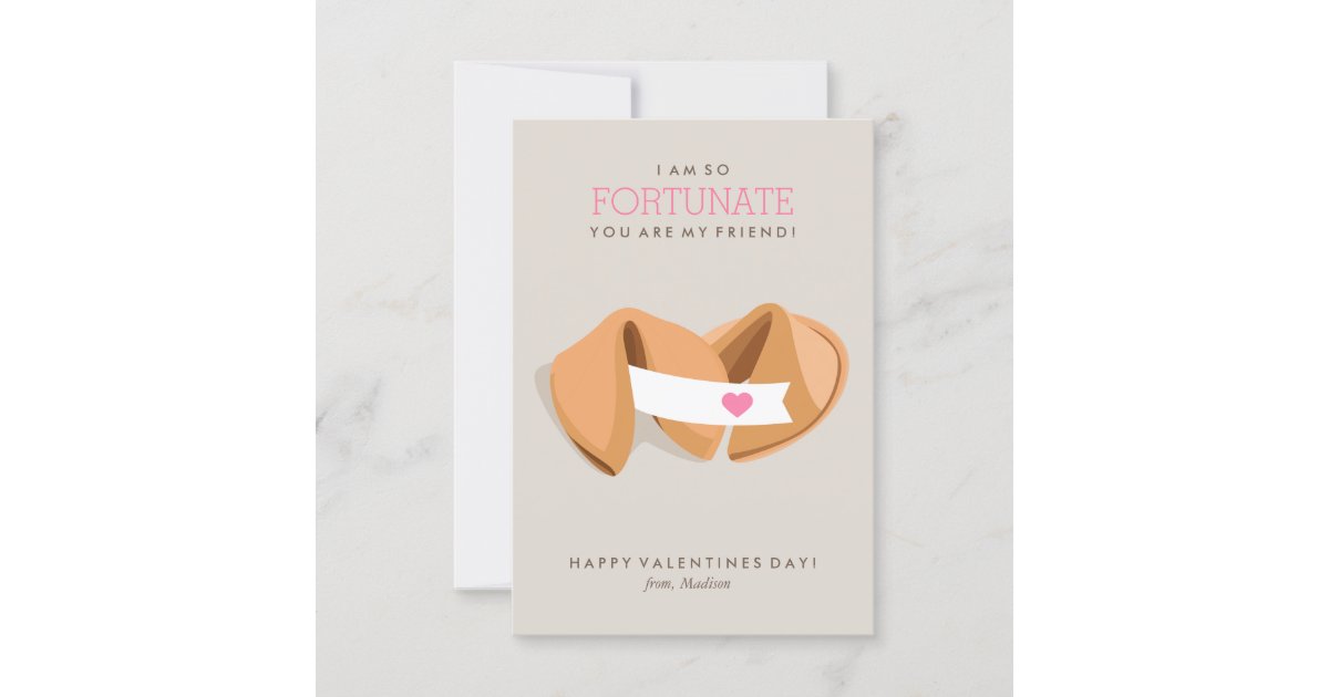 Fortune Cookie Kids Classroom Valentine Invitation | Zazzle