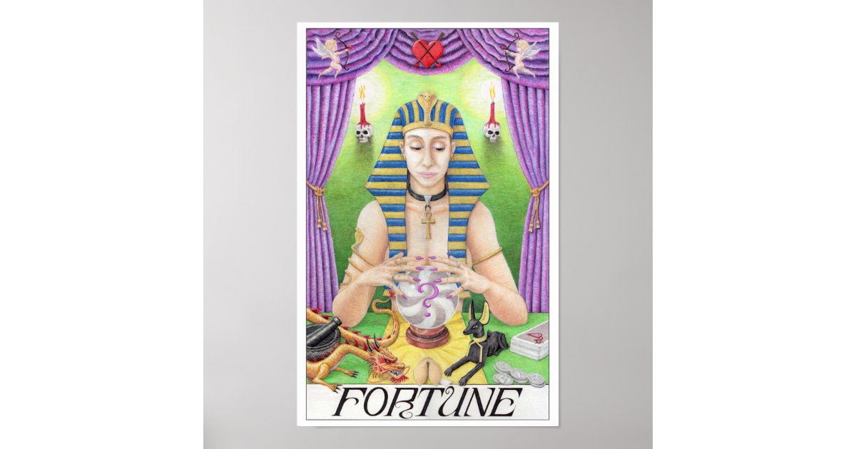 Fortune tarot card poster | Zazzle