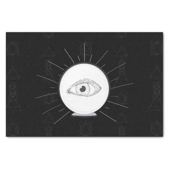 Fortune Teller Eye Seer Esoteric Crystal Ball Tissue Paper | Zazzle.com