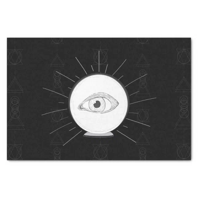 Fortune Teller Eye Seer Esoteric Crystal Ball Tissue Paper | Zazzle