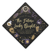 Fortune Teller Future Looks Bright Graduation Cap Topper | Zazzle